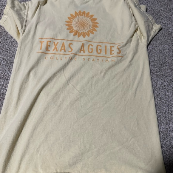 Tops | Yellow Texas Aggies Shirt With Sunflower Decal | Poshmark